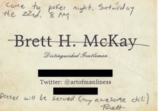 How to Use a Calling Card | The Art of Manliness