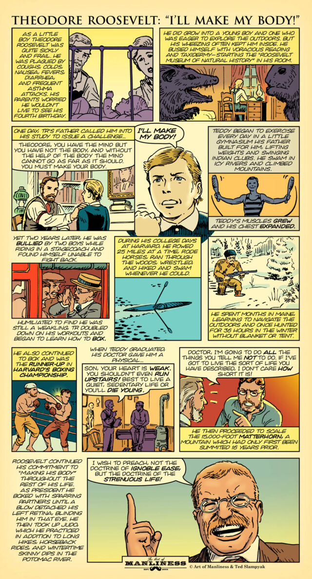 Original AoM Comic #2: Theodore Roosevelt -- I'll Make My Body! | The ...