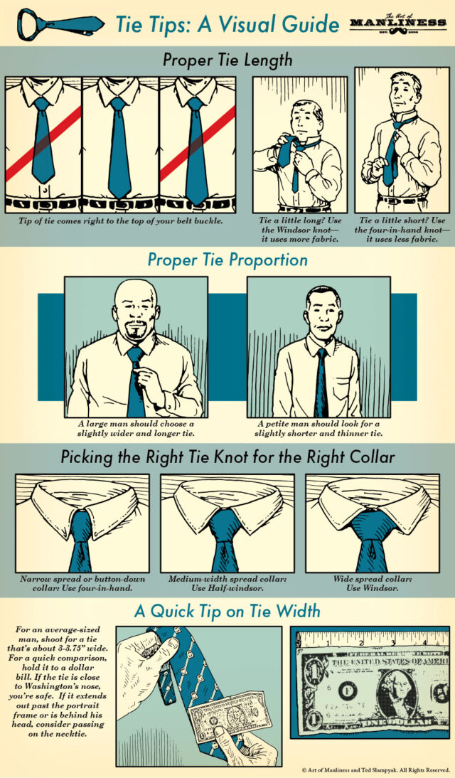 Necktie Tips for Men: An Illustrated Guide | The Art of Manliness