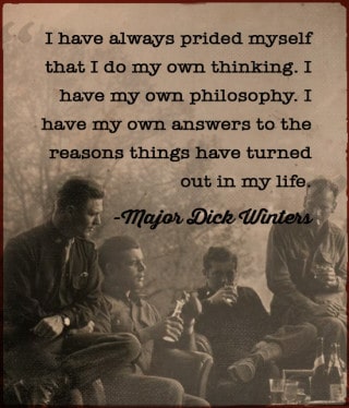 Life Advice From Major Dick Winters | The Art of Manliness
