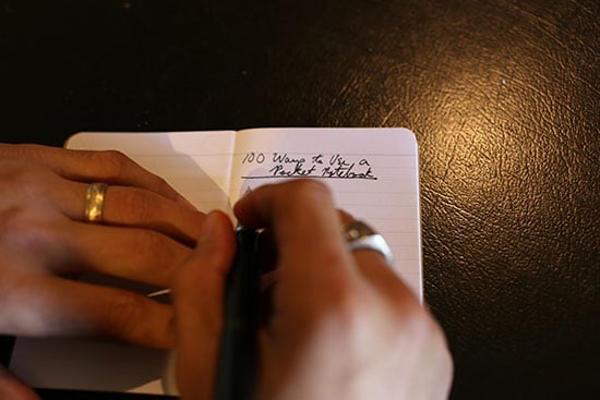 100 Ways To Use A Pocket Notebook The Art Of Manliness