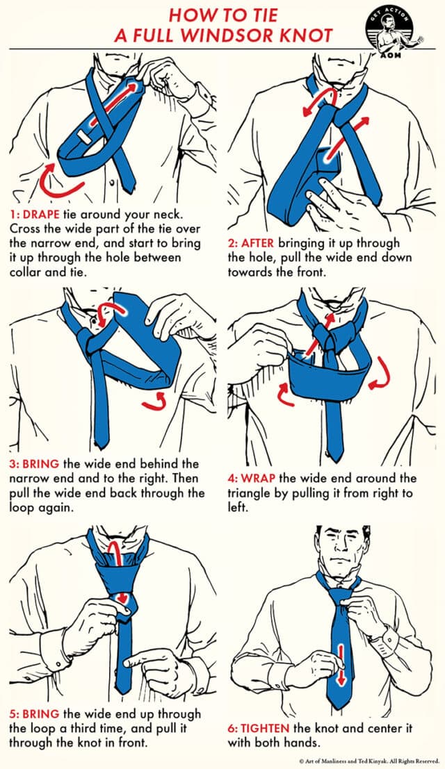 How to Tie the Full Windsor Knot | The Art of Manliness