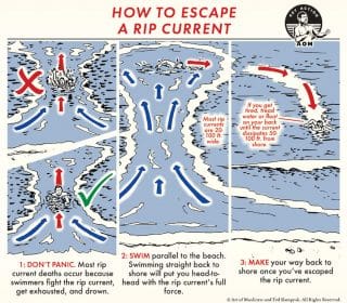 How to Escape a Rip Current | The Art of Manliness