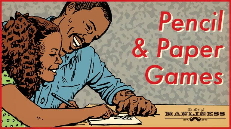 5 Games to Play on Paper When You're Bored | Art of Manliness