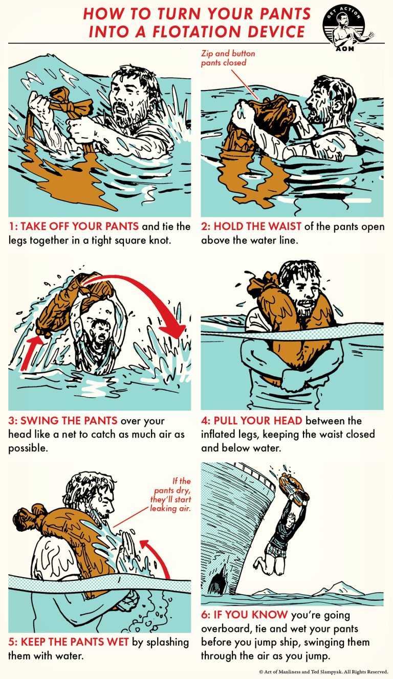 Skill of the Week: Turn Your Pants Into a Flotation Device | The Art of ...