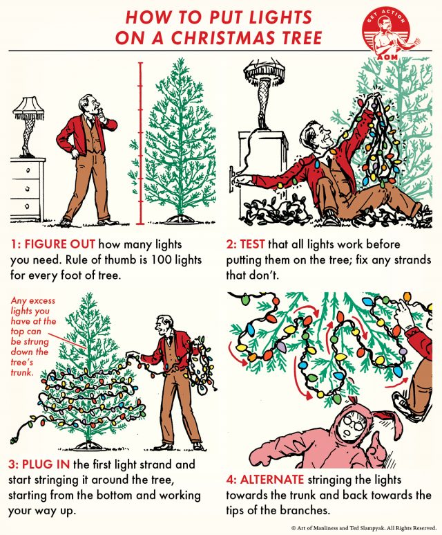 Skill of the Week: Put Lights on Your Christmas Tree Without Swearing ...