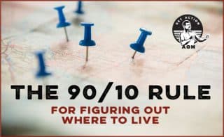 Use the 90/10 Rule to Decide Where to Live | The Art of Manliness