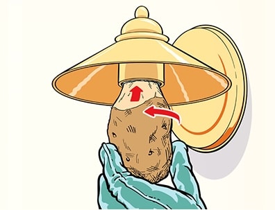 How to Safely Remove a Broken Light Bulb